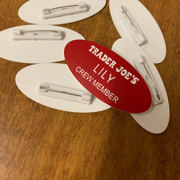 Trader Joe’s | Accessories | Lily Trader Joes Employee Name Tag Crew Member Lily Halloween ...